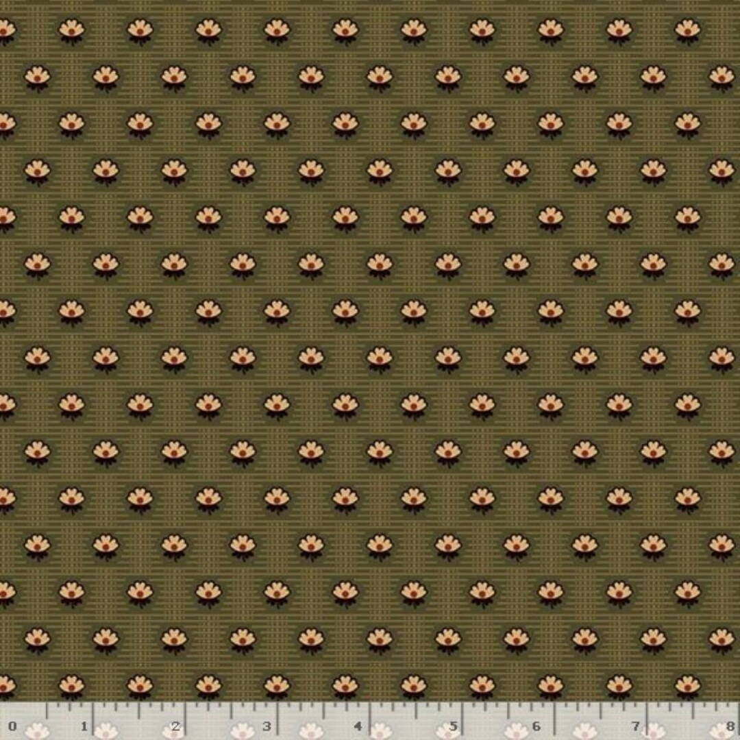 Piecemakers Sampler by Pam Buda - Green Dot Flower (0790 GREEN) - Etsy