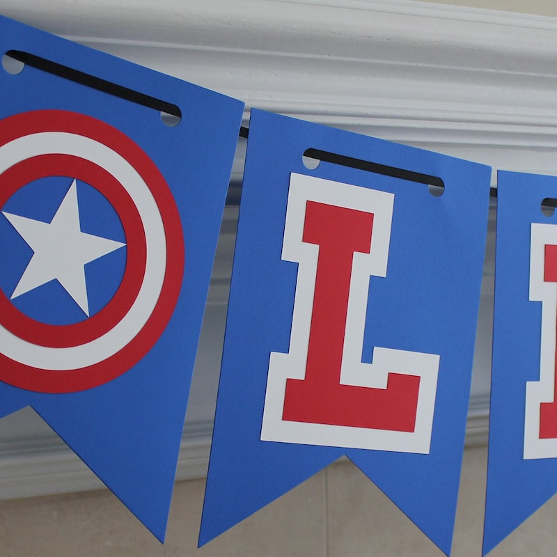 Captain America Birthday - Etsy