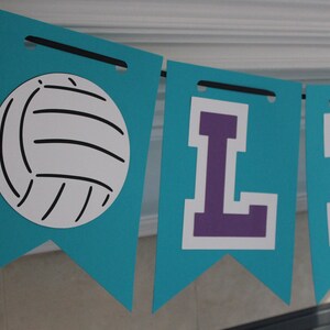 Personalized Volleyball Banner for Volleyball Player Birthday, Banquet ...