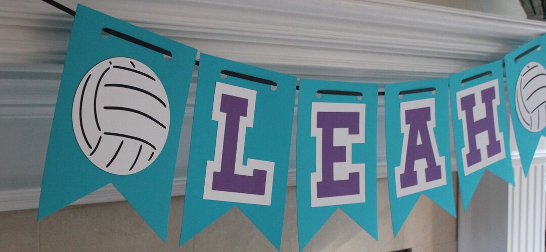 Personalized Volleyball Banner for Volleyball Player Birthday, Banquet ...