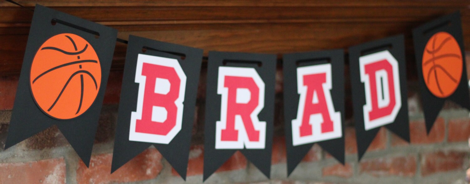 Personalized Basketball Banner for Birthday Banquet or Party | Etsy