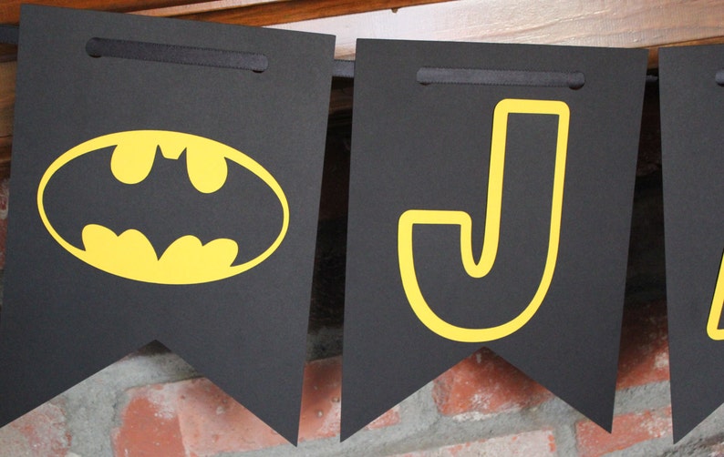 Personalized Batman Banner Batman Birthday Banner Batman | Etsy