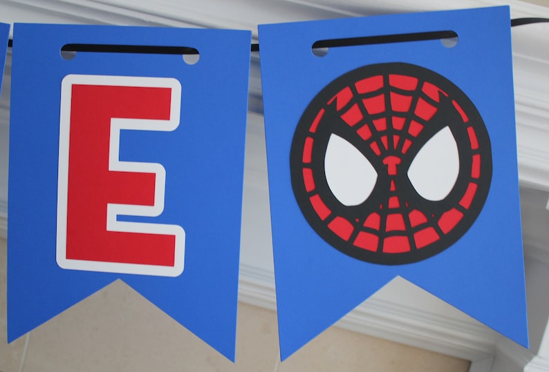 Personalized Spiderman Banner Spiderman Birthday Banner Spider-man ...