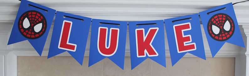 Personalized Spiderman Banner Spiderman Birthday Banner - Etsy