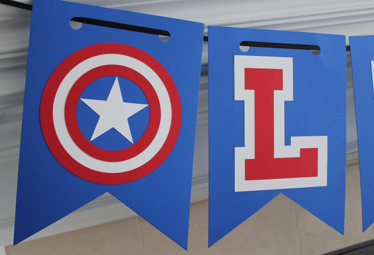 Personalized Captain America Banner Captain America Birthday - Etsy