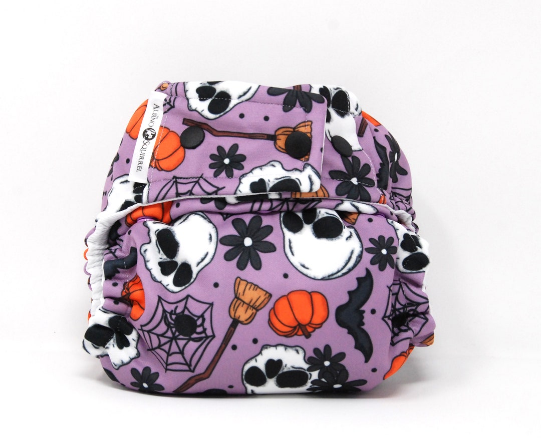 Spooky Skulls Cloth Diaper Cover or Pocket Diaper one Size - Etsy