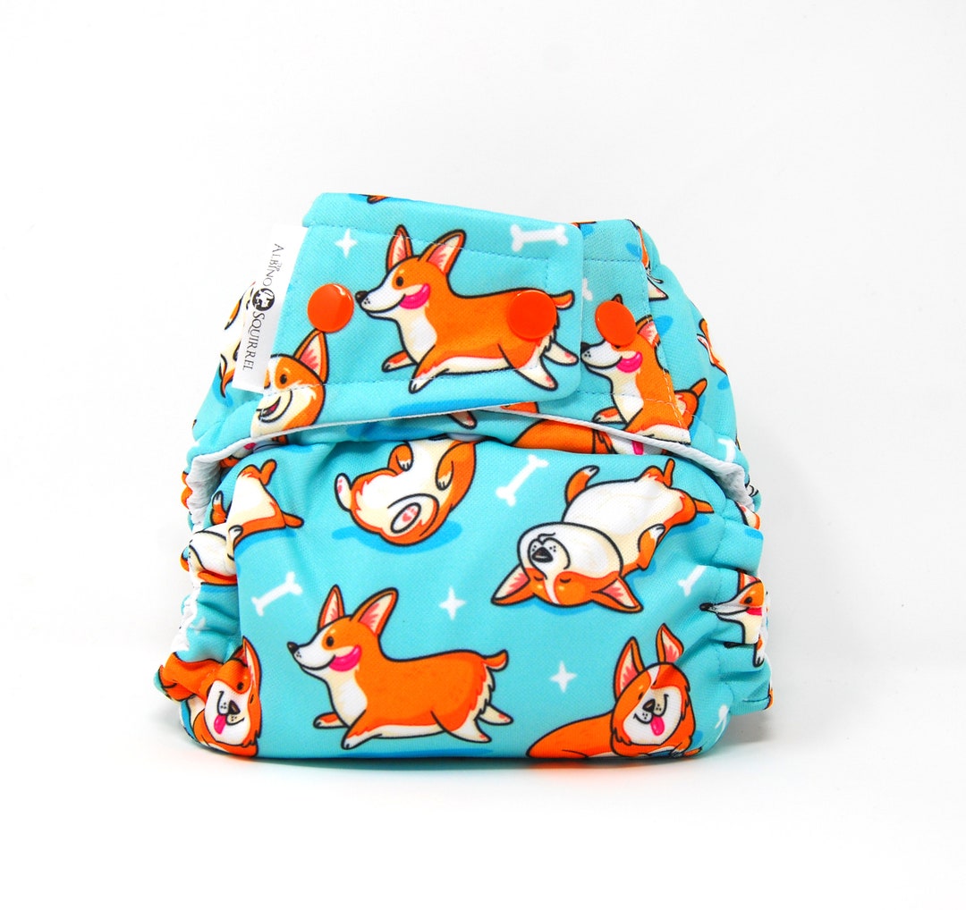 Corgi Cloth Diaper Cover or Pocket Diaper (one Size) - Etsy
