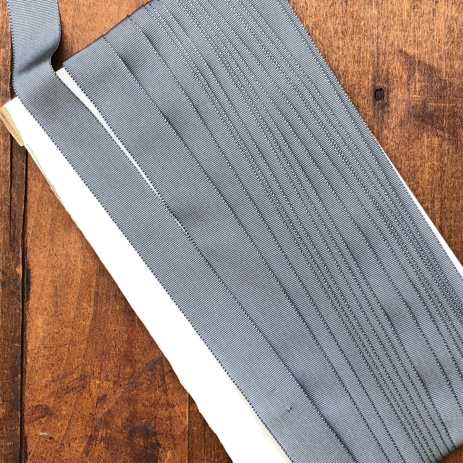 7 Yards Vintage Gray Grosgrain Ribbon - Etsy