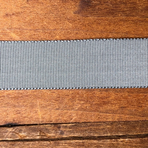 7 Yards Vintage Gray Grosgrain Ribbon | Etsy