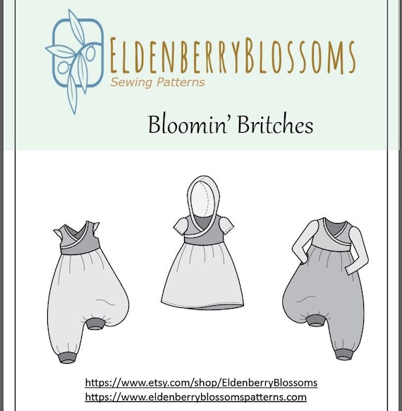 Bloomin' Britches PDF Sewing Pattern preemie-12y - Etsy
