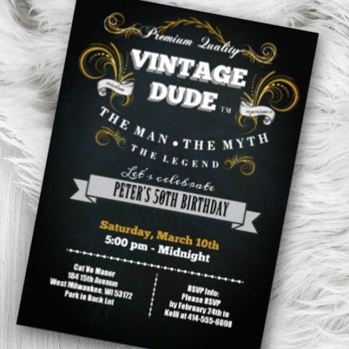 Editable Any Age Surprise Birthday Invitation Adult 70th Party Etsy