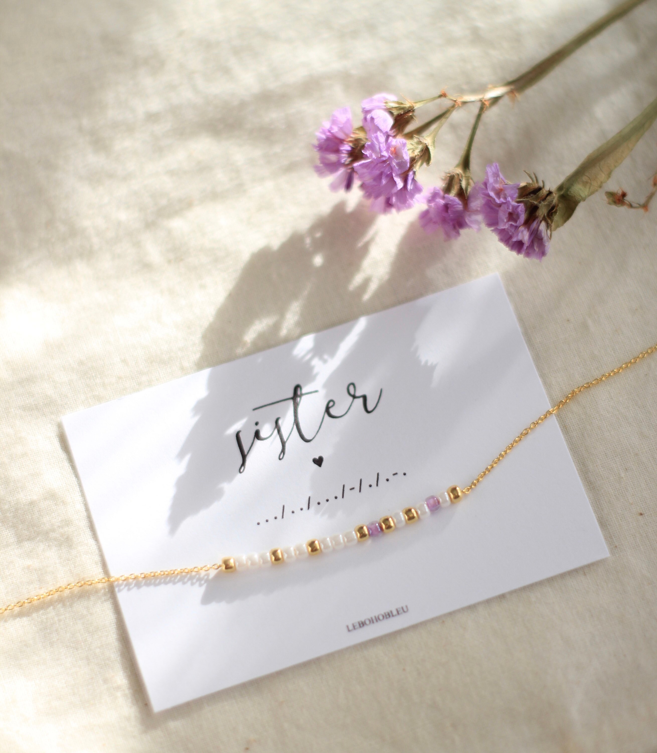 SISTER Morse Code Necklace Sister Morse Code Jewelry Gift - Etsy UK