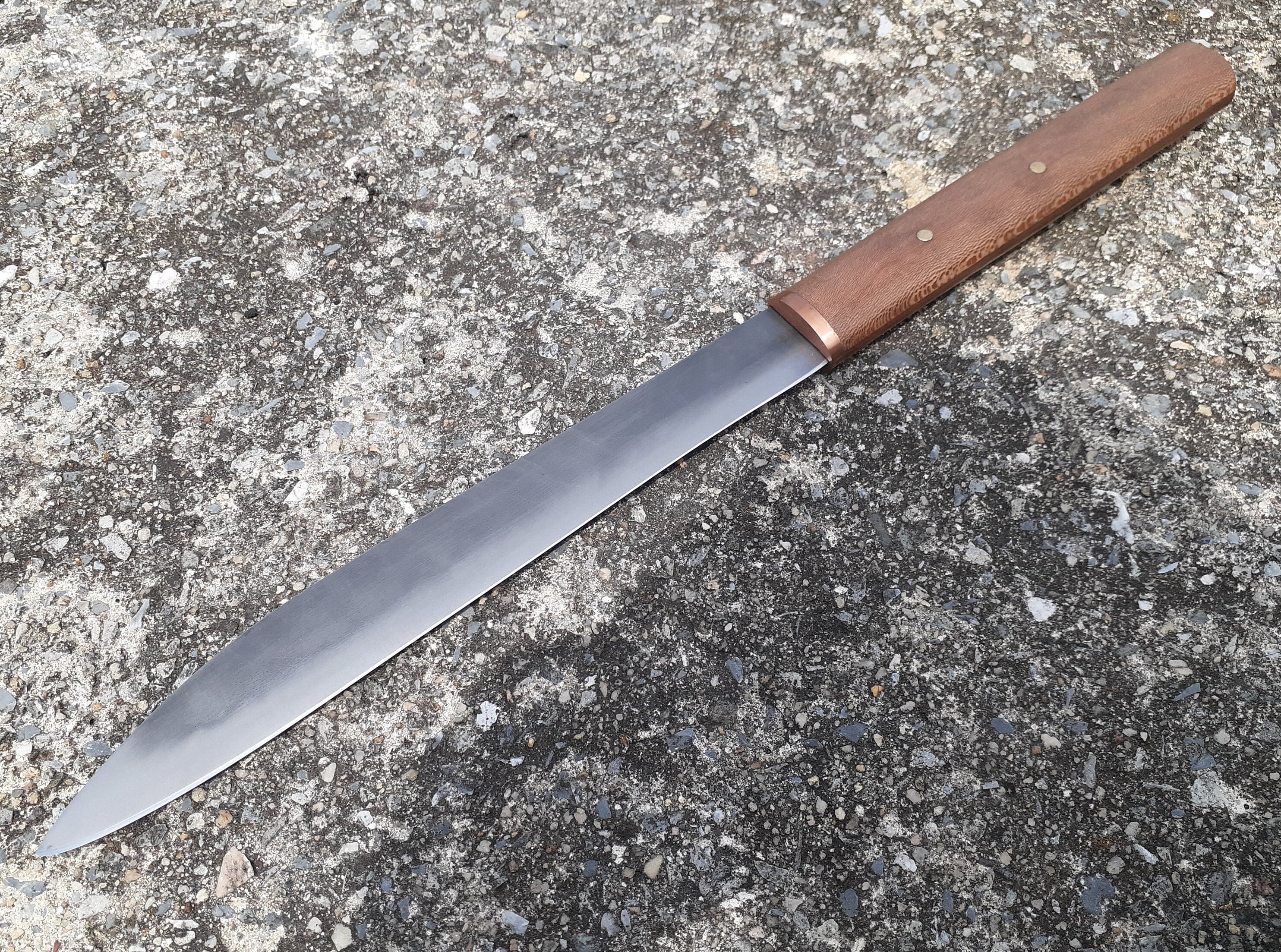 Norse Viking Seax Knife Chefs Knife Hand Forged Oak - Etsy