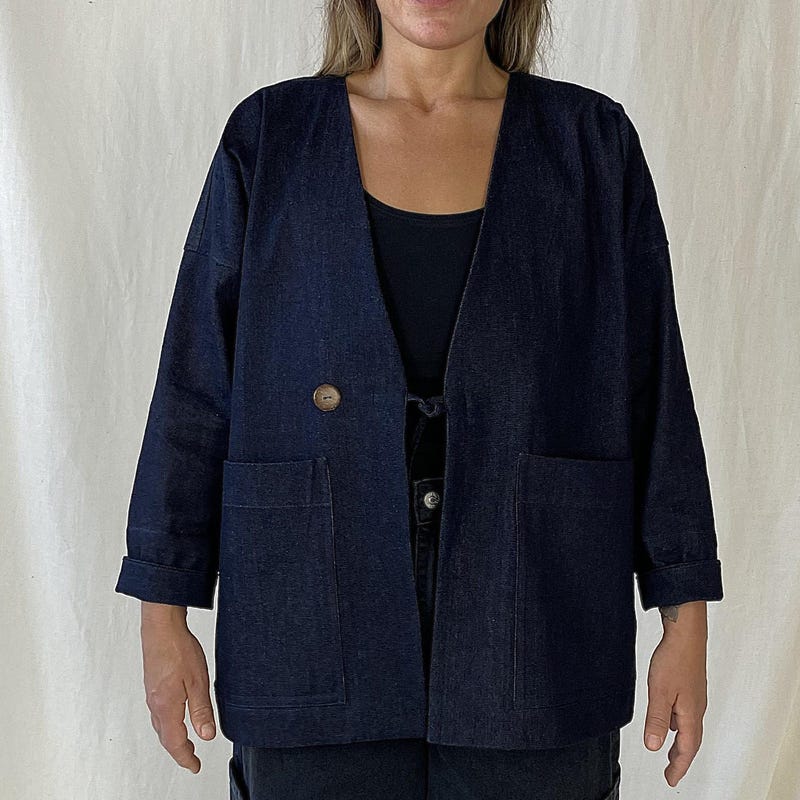 Patch Work Denim Jacket - Etsy