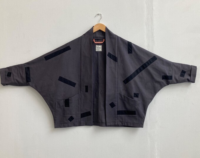 Batwing Jacket / Narrow Cuffs / Boxy Jacket / Jacket With Pockets ...