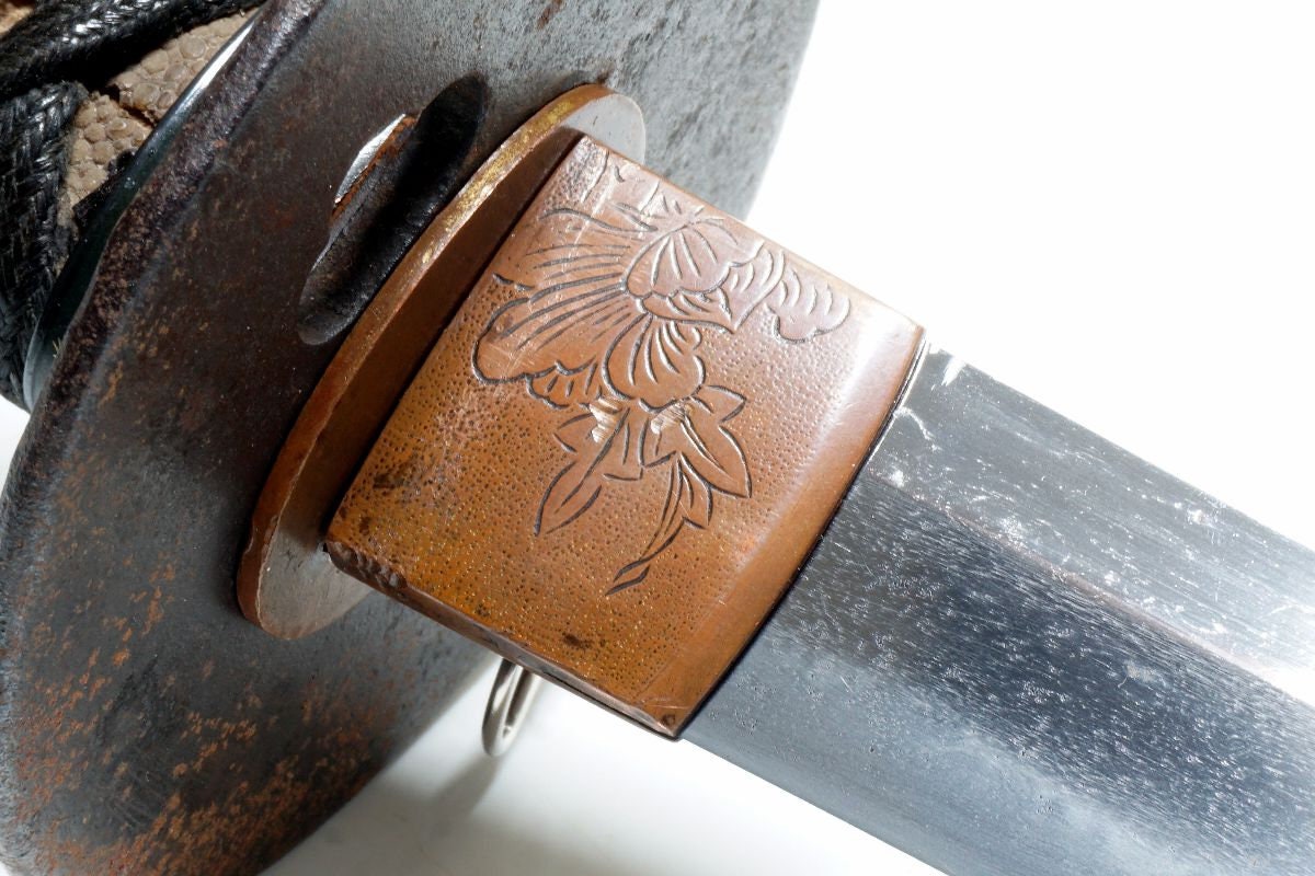 Art Hamon Temper Lines & Smithed: Antique Japanese Samurai Long O ...