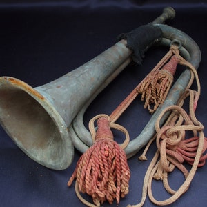Original WW2 Imperial Japan Military Brass Bugle Trumpet W/ Mouthpiece ...