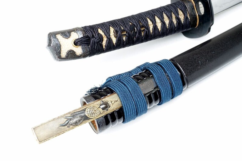 Awesome "hitatsura" Full Temper Patterns: Japanese Samurai Wakizashi ...