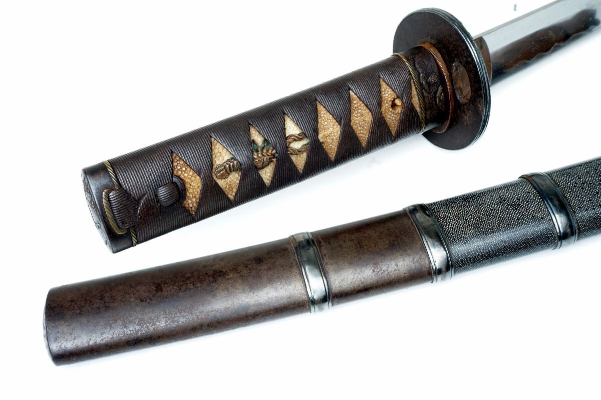 Antique Japanese Samurai Wakizashi Sword Signed kuniie 國家 Katana ...