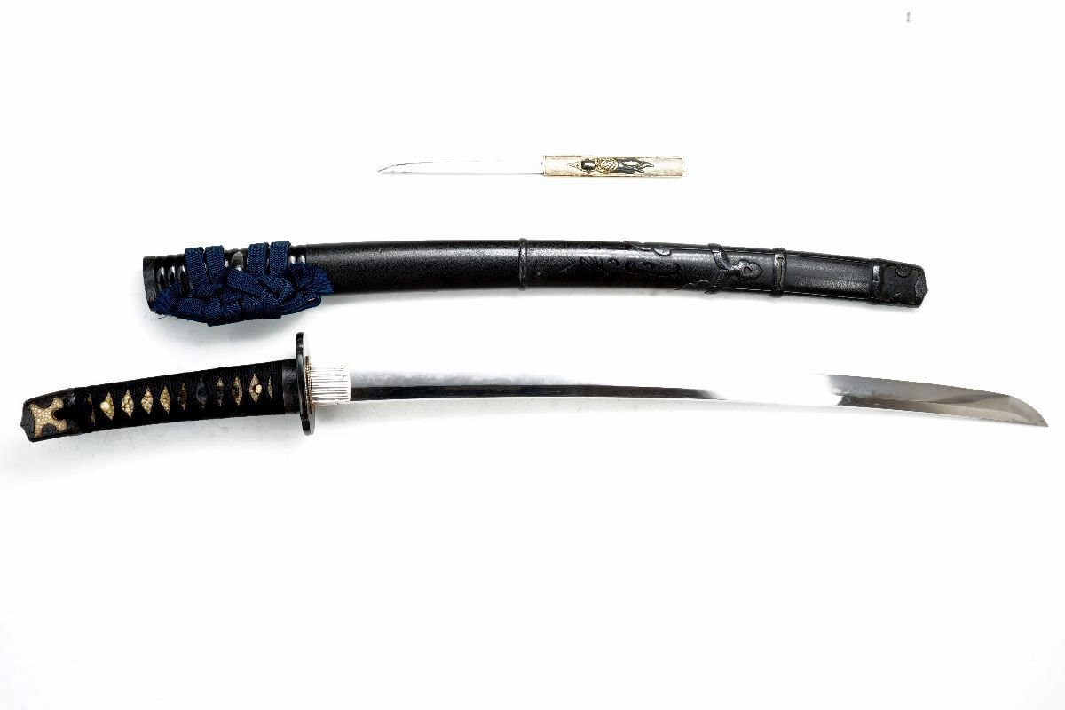 Awesome "hitatsura" Full Temper Patterns: Japanese Samurai Wakizashi ...