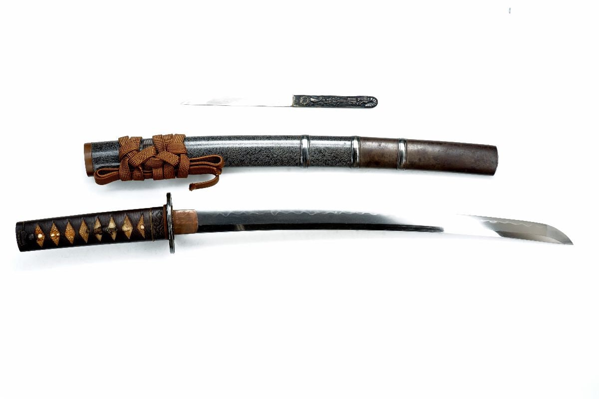Antique Japanese Samurai Wakizashi Sword Signed kuniie 國家 Katana ...