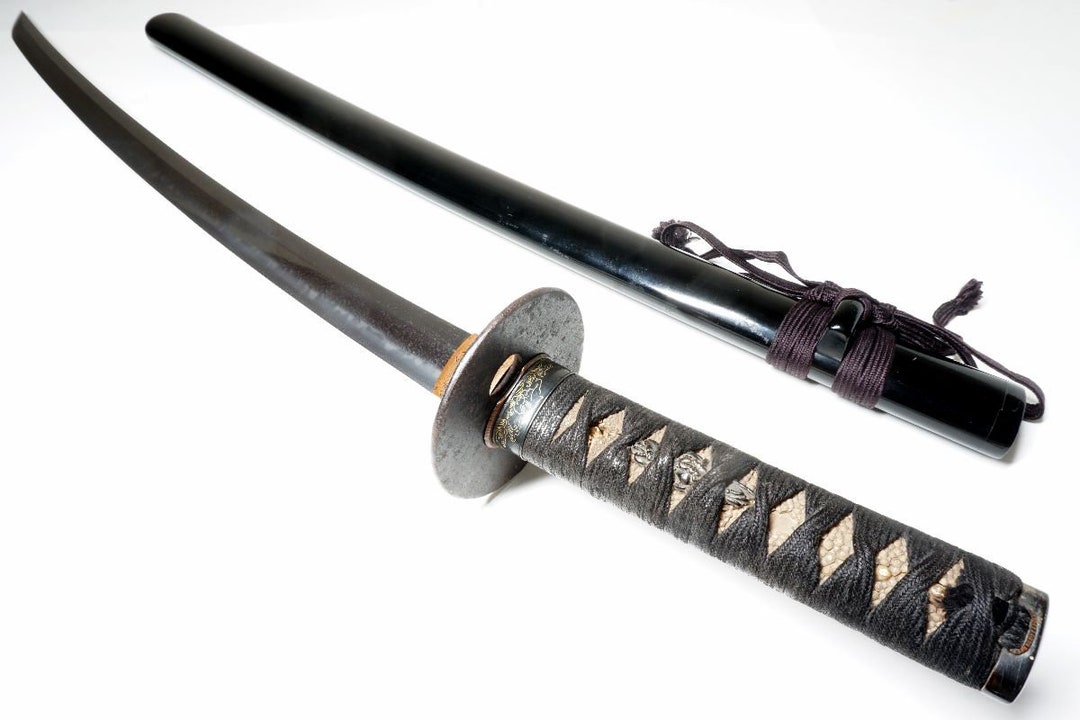 Art Hamon Temper Lines & Smithed: Antique Japanese Samurai Long O ...
