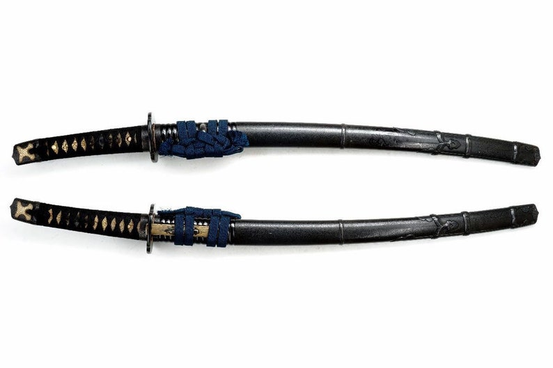 Awesome "hitatsura" Full Temper Patterns: Japanese Samurai Wakizashi ...