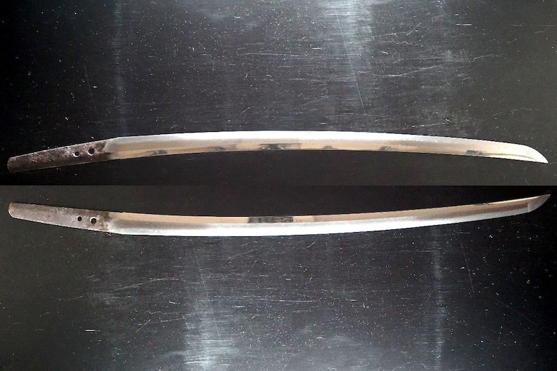 Art Hamon Temper Lines & Smithed: Antique Japanese Samurai Long O ...