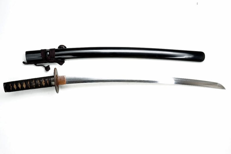 Art Hamon Temper Lines & Smithed: Antique Japanese Samurai Long O ...