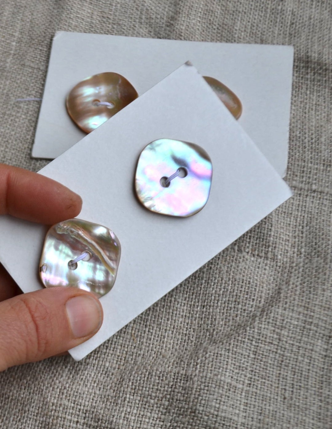 Large Mother of Pearl Buttons, Mother of Pearl Buttons Lot, Black ...