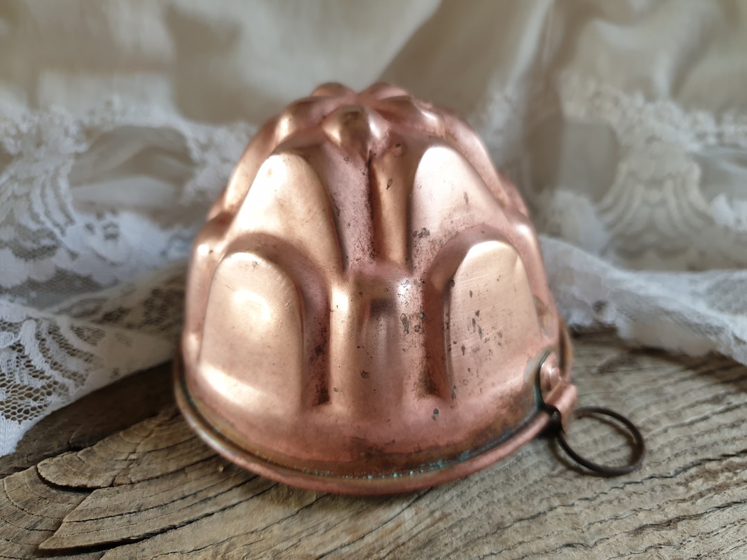 Copper Pudding Form, Old Copper Pudding Mold, Old Italian Copper Mold ...
