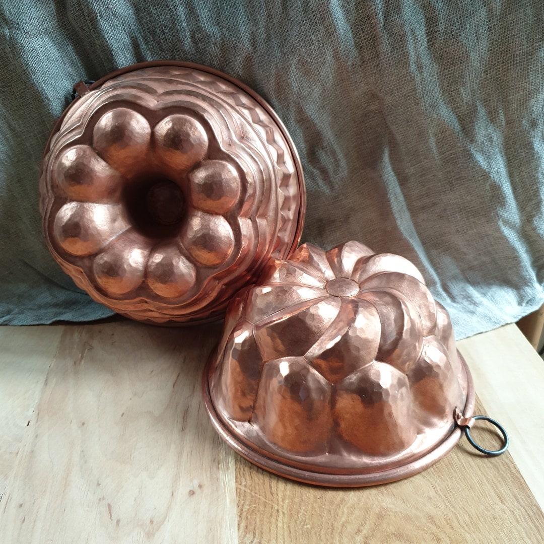 Copper Pudding Form With Central Hole, Old Copper Holed Pudding Mold ...