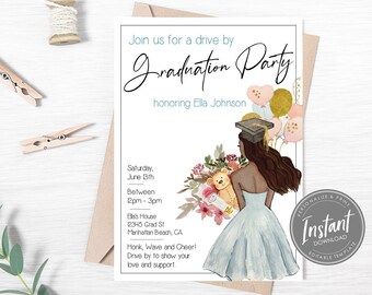 Graduation Parade Drive by Graduation Invitation Quarantine | Etsy
