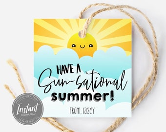 Editable End of School Year Tags End of School Gift Tags | Etsy