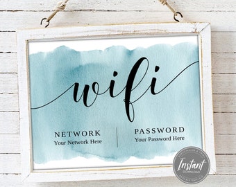 Guest Wifi Template - Etsy