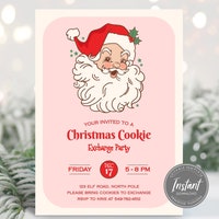Cozy Christmas Cookie Party Invitation Template | Editable Holiday ...