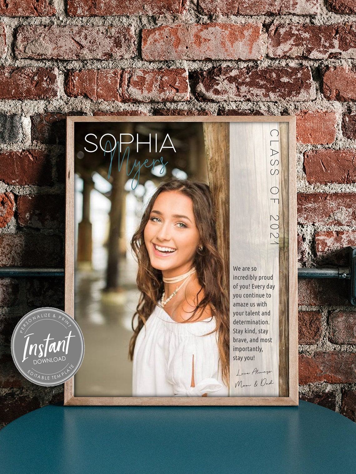 Yearbook Dedication Page Template Editable Full Page - Etsy