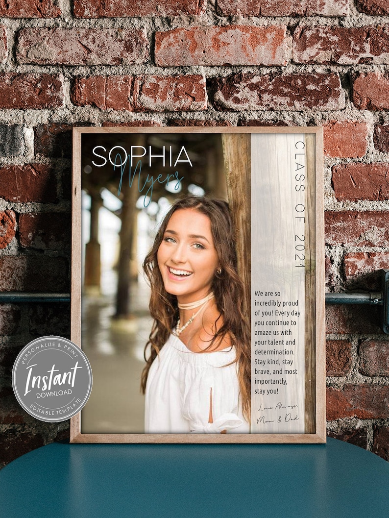 Yearbook Dedication Page Template Editable Full Page - Etsy