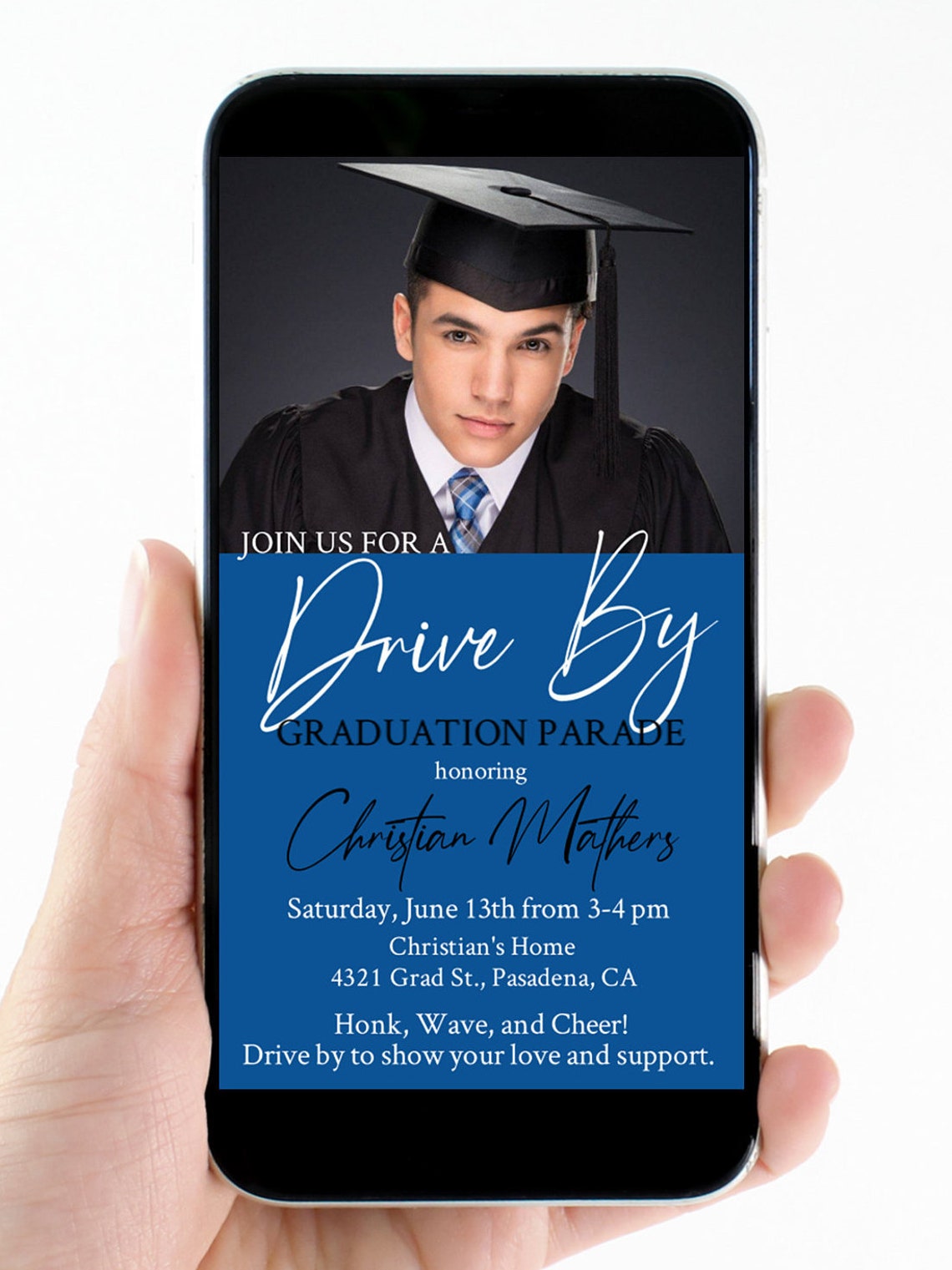 Drive by Graduation Invitation Graduation Announcement | Etsy