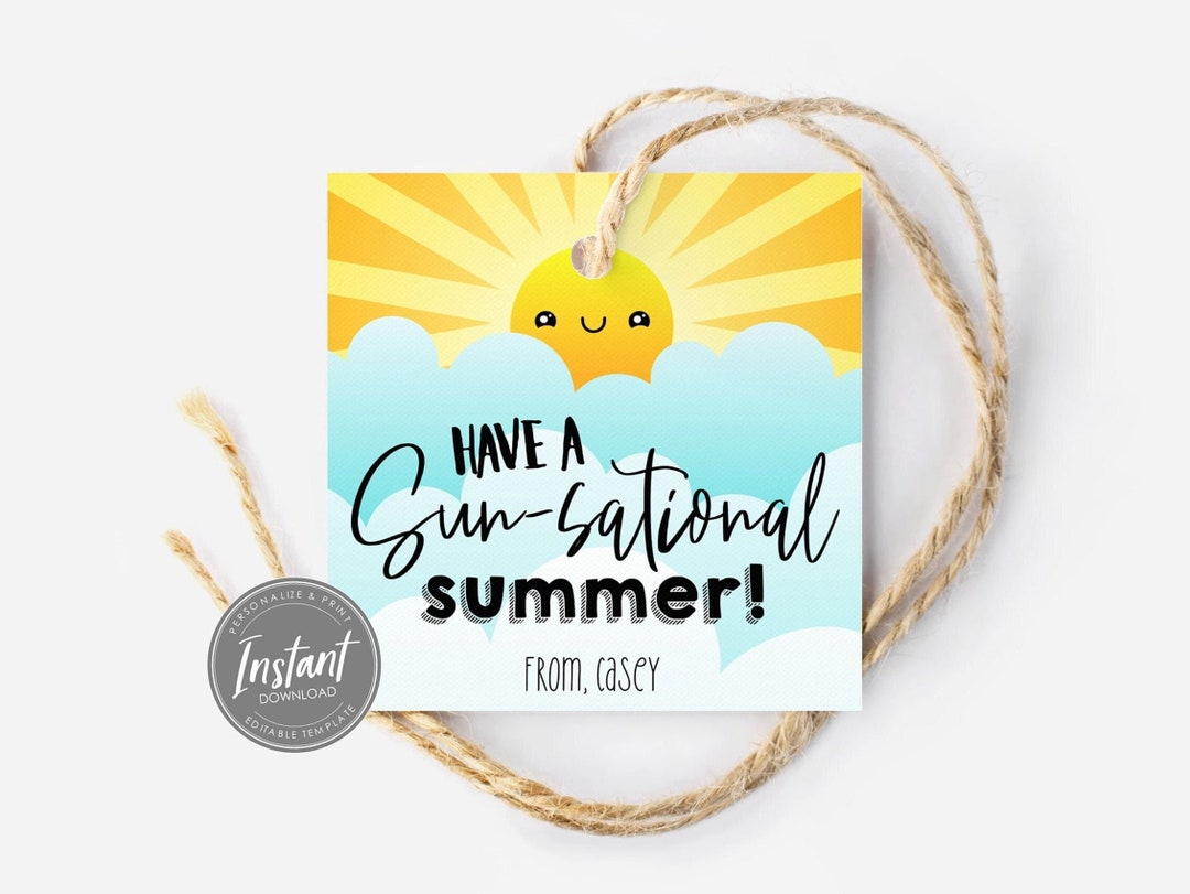 Editable End of School Year Tags | End of School Gift Tags | Printable ...