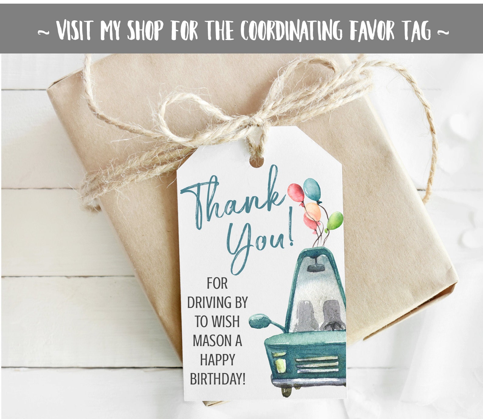 Birthday Parade Text Invitation Drive by Birthday Invite Car | Etsy