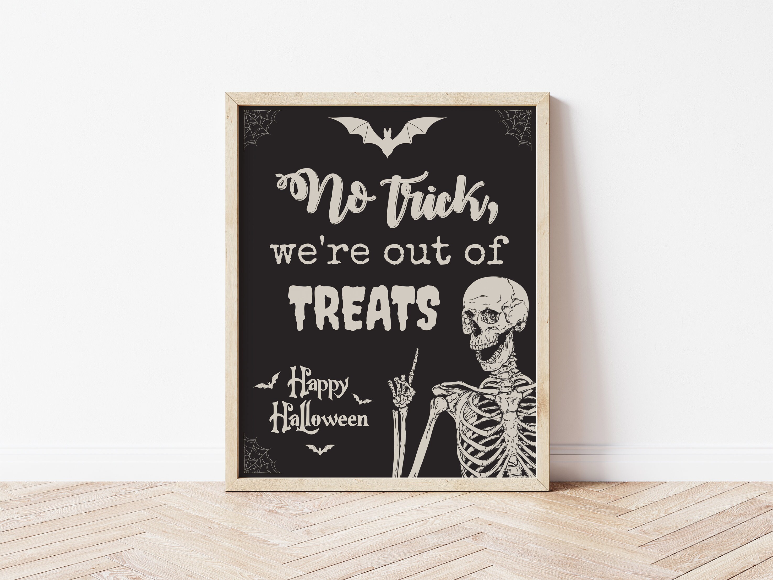 Trick or Treat Sign | Printable Halloween Trick or Treat Sign | Candy ...