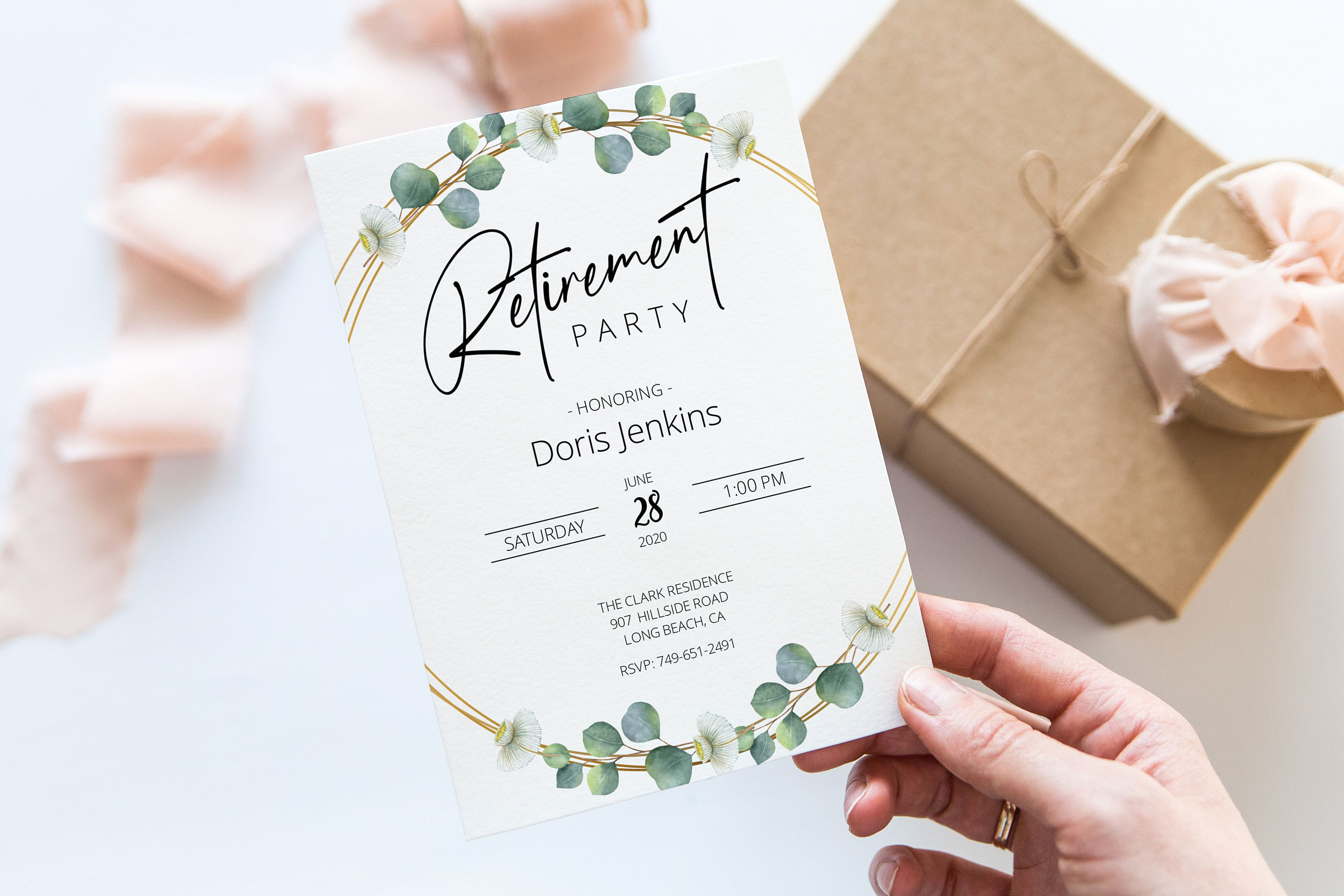 Editable Retirement Party Invitation Retirement Invite | Etsy