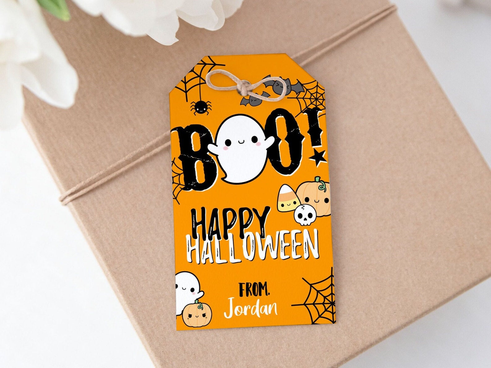 Printable Halloween Favor Tags Boo Gift Tags Trick or Treat - Etsy