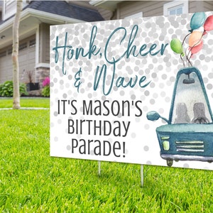 Drive by Birthday Party Sign, Digital File Only, Social Distancing ...