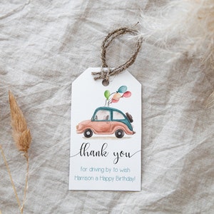 Party Favor Tag, Drive by Birthday Invitation, Quarantine Birthday ...