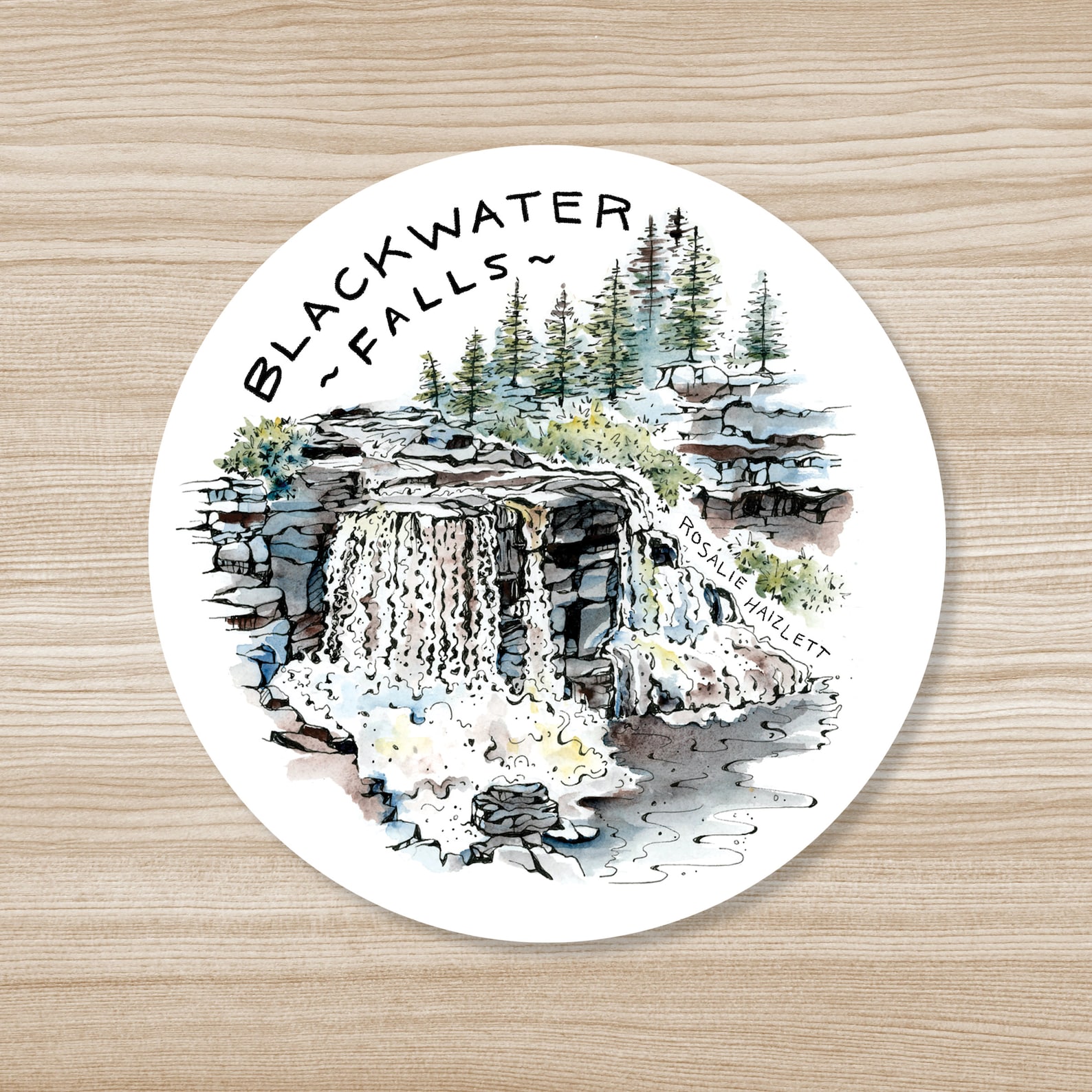 Blackwater Falls State Park Waterproof Sticker | Etsy