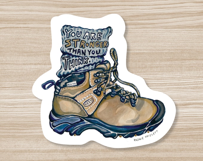 Hiking Boot Sticker Waterproof - Etsy