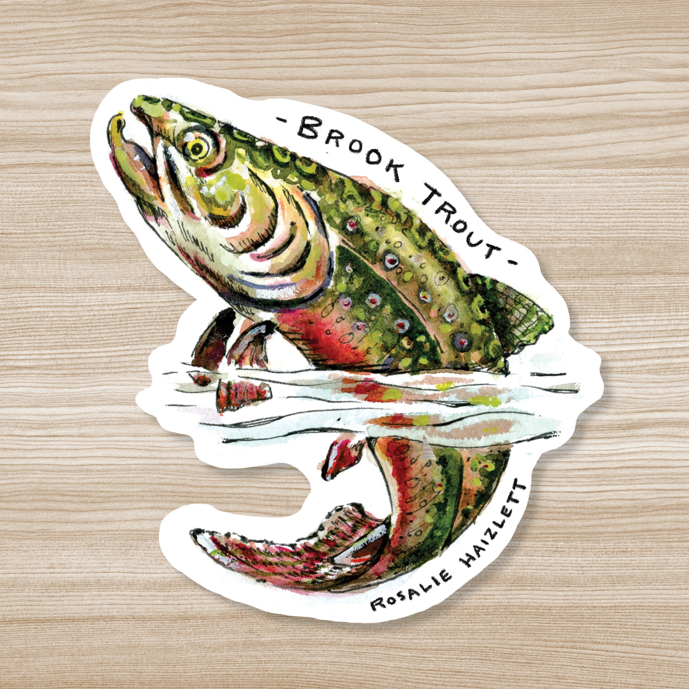 Brook Trout Sticker - Waterproof, Vinyl - Etsy