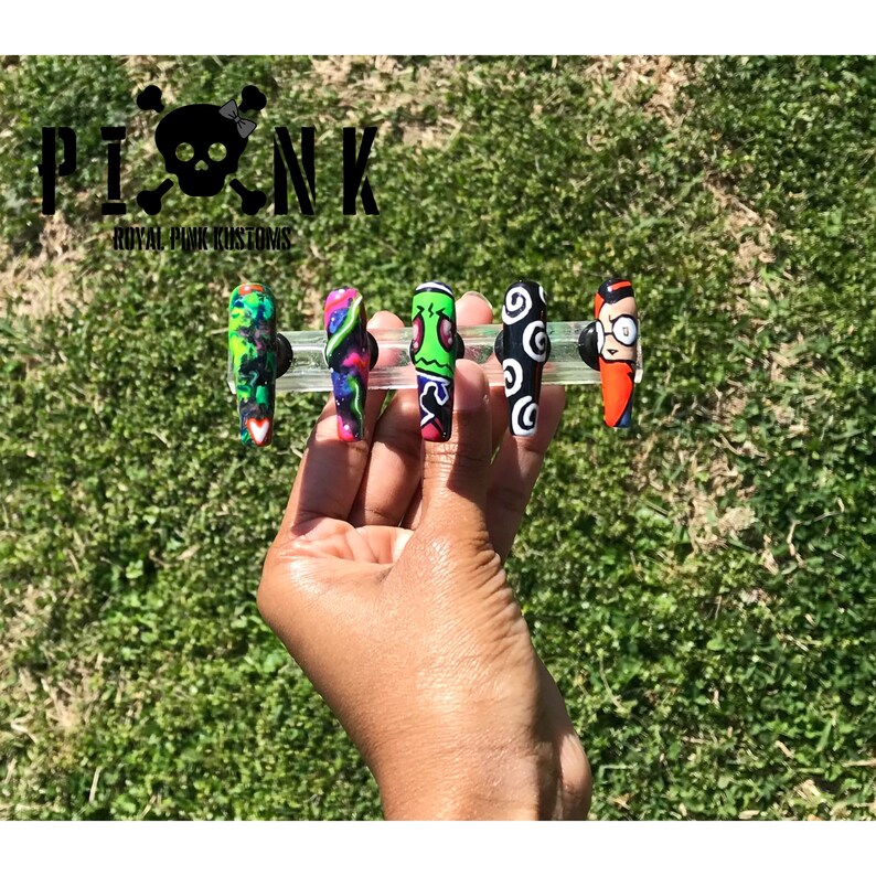 Invader Zim Inspired Press on Nails - Etsy
